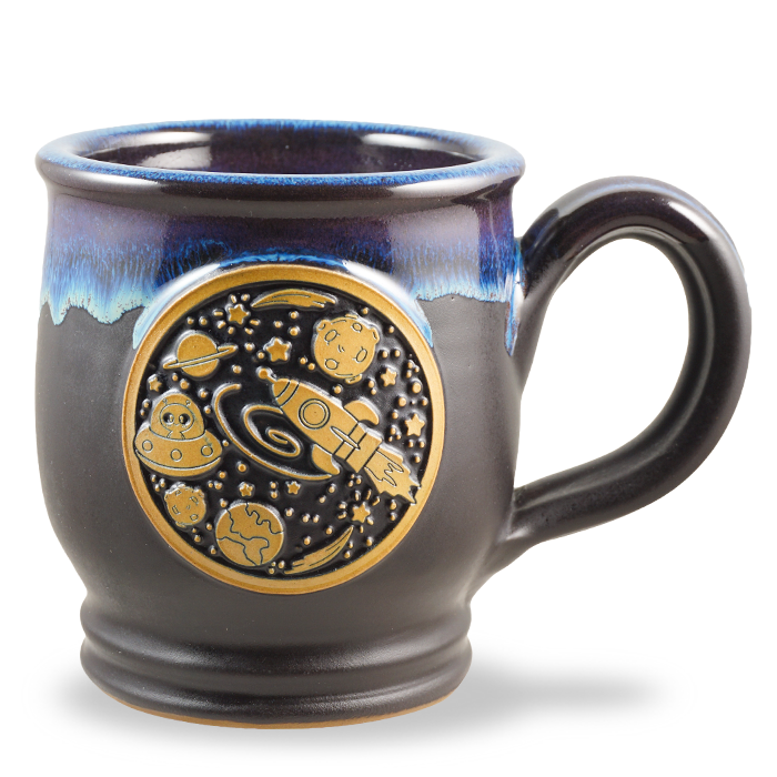 LOST IN SPACE – WABASHA - ONYX W/ GALAXY – Deneen Pottery